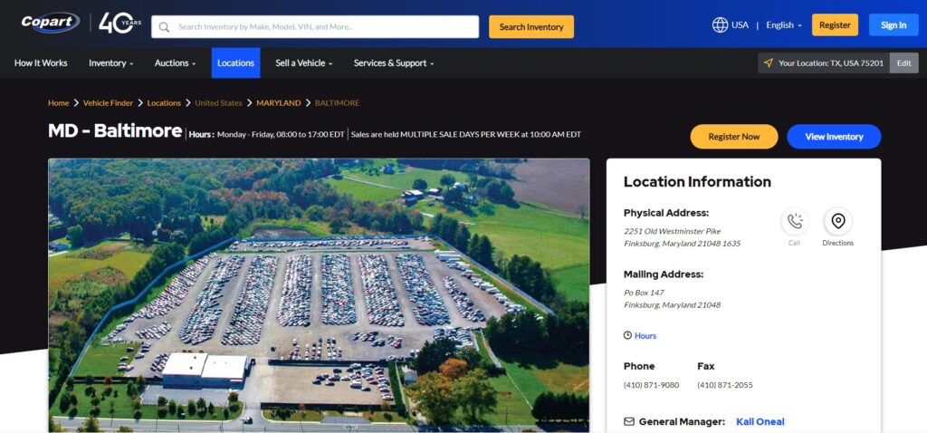 Las 10 mejores subasta de carros en Maryland - Gossip Vehiculos