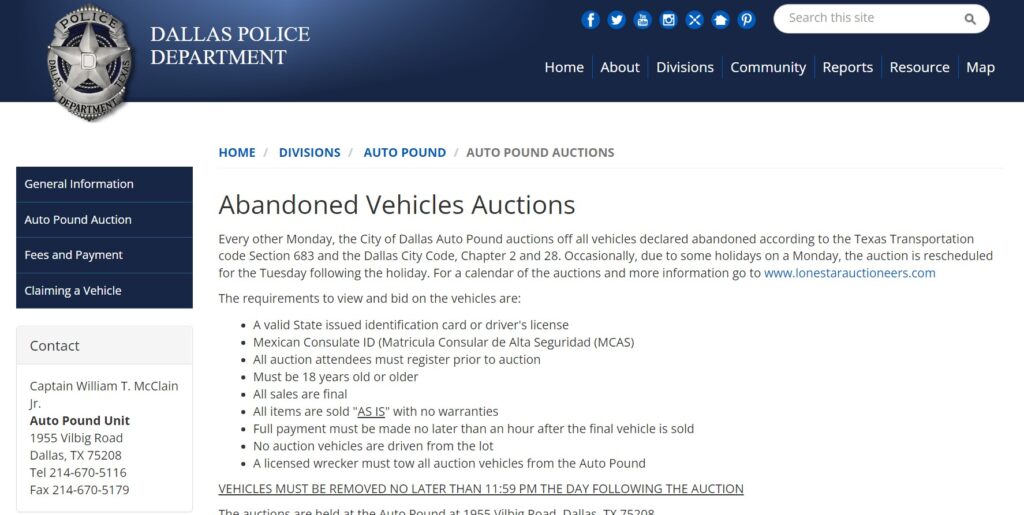 Subasta de carros quitados por la policía /Las 10 mejores