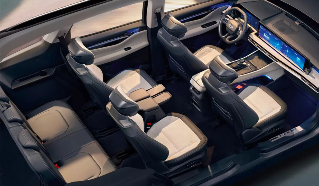 Presentan el Ford Edge L 2024 en China, un SUV de tres filas con estilo ...