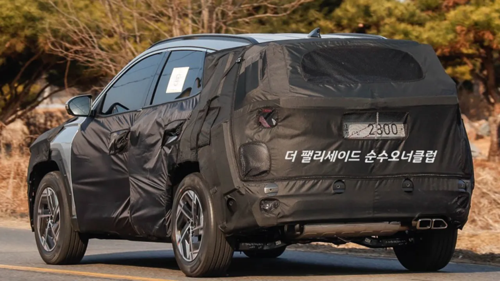 Primeras imágenes espía del renovado Hyundai Tucson 2024 muestran nuevo ...